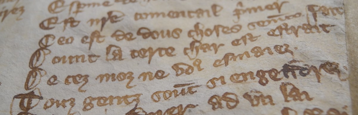 Medieval Didactic Literature – Edward Mills